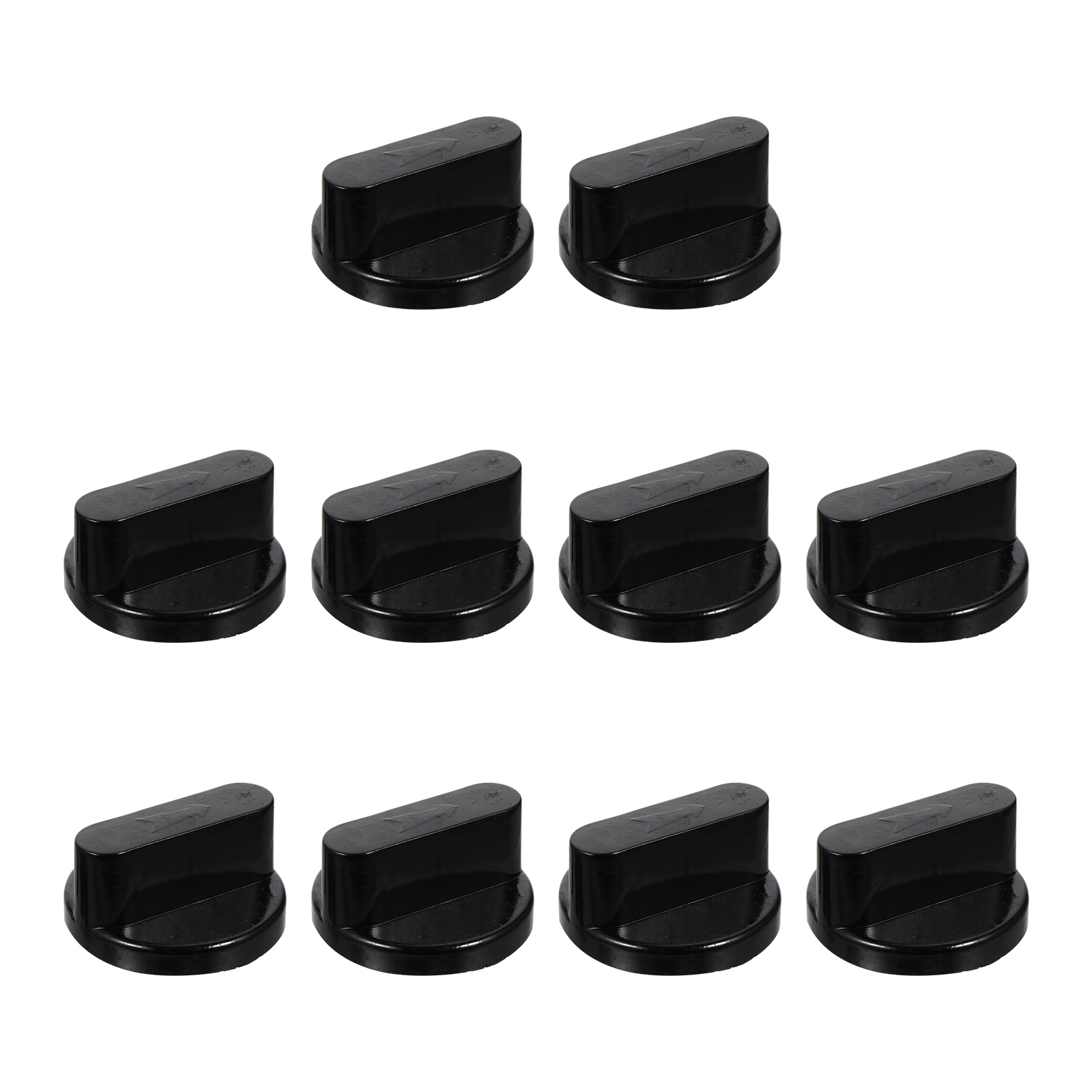 10pcs Gas Stove Knobs Rotary Gas Range Control Knobs (Black) - Walmart.com
