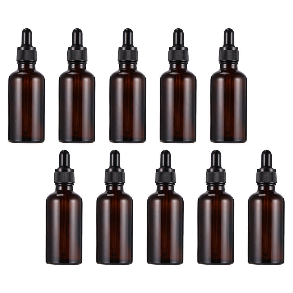 10 Pcs Dark Brown Dropper Bottles for Travel with Good Air-tightness ...