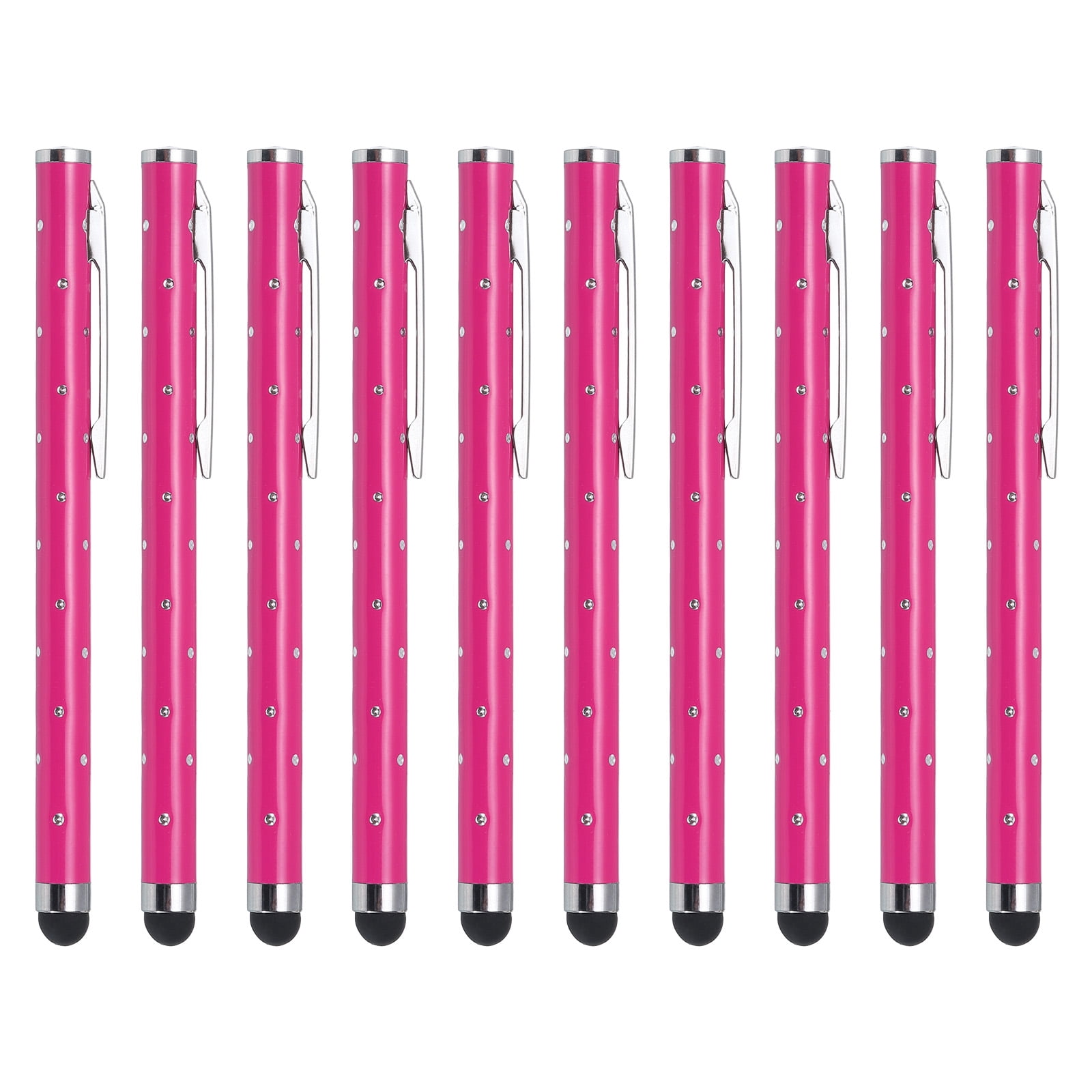 10pcs Glitter Rhinestone Stylus Pens for Touch Screens Universal Metal ...