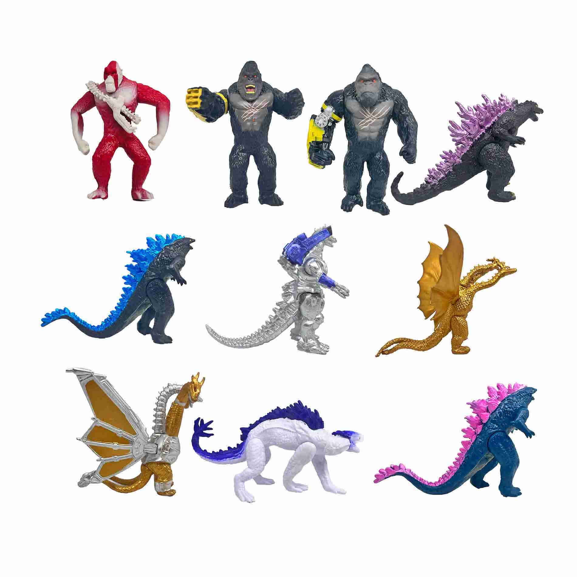 10pcs God zilla vs. Kongs the Empire Shimo Skar Kings Anguirus Rodan ...