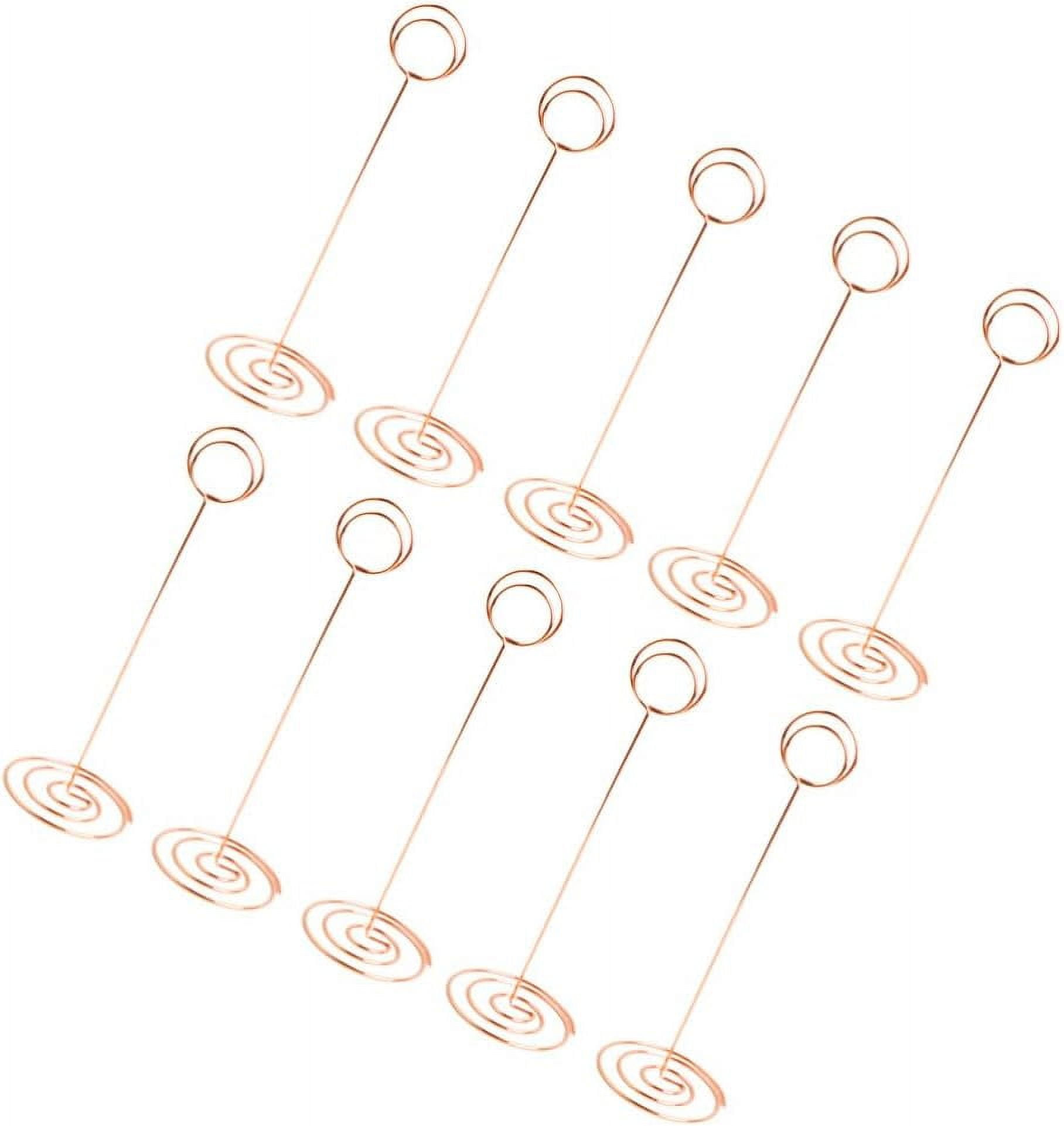 10pcs Gold Place Card Holder Gold Paper Clips Wedding Table Numbers ...