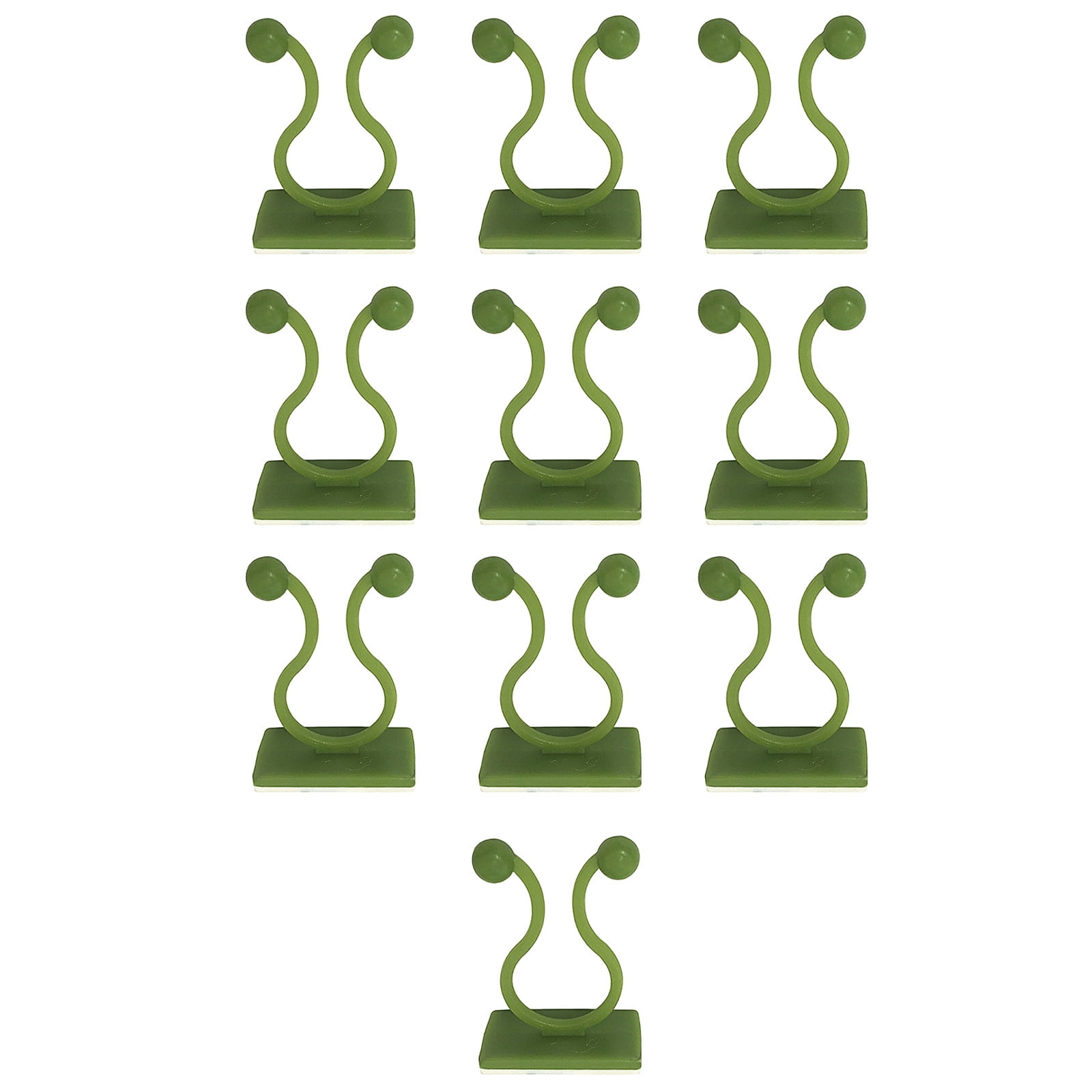 10pcs Green Plant Fixer Wall Sticky Plant Hook Fixing Clip Wall Vines ...