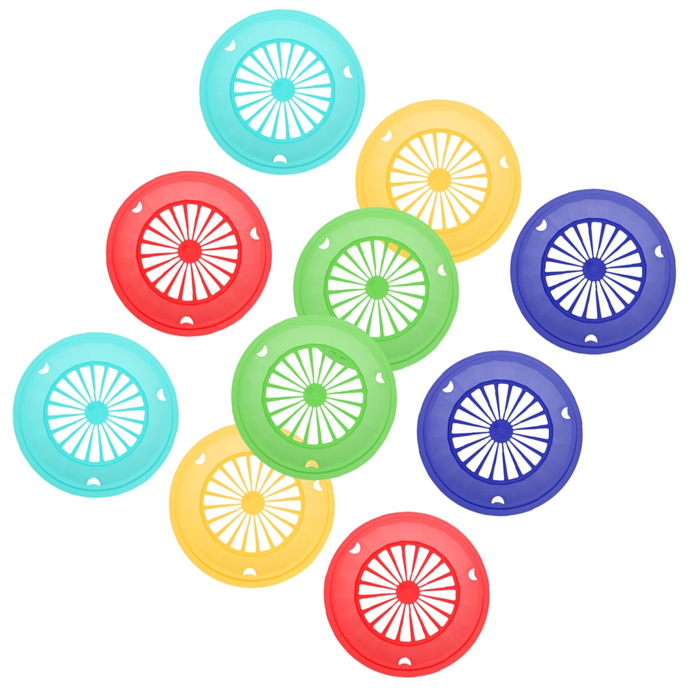 10pcs Grill Use Plastic Hollow Plate Snack Fruit Vegetable Plates Food ...