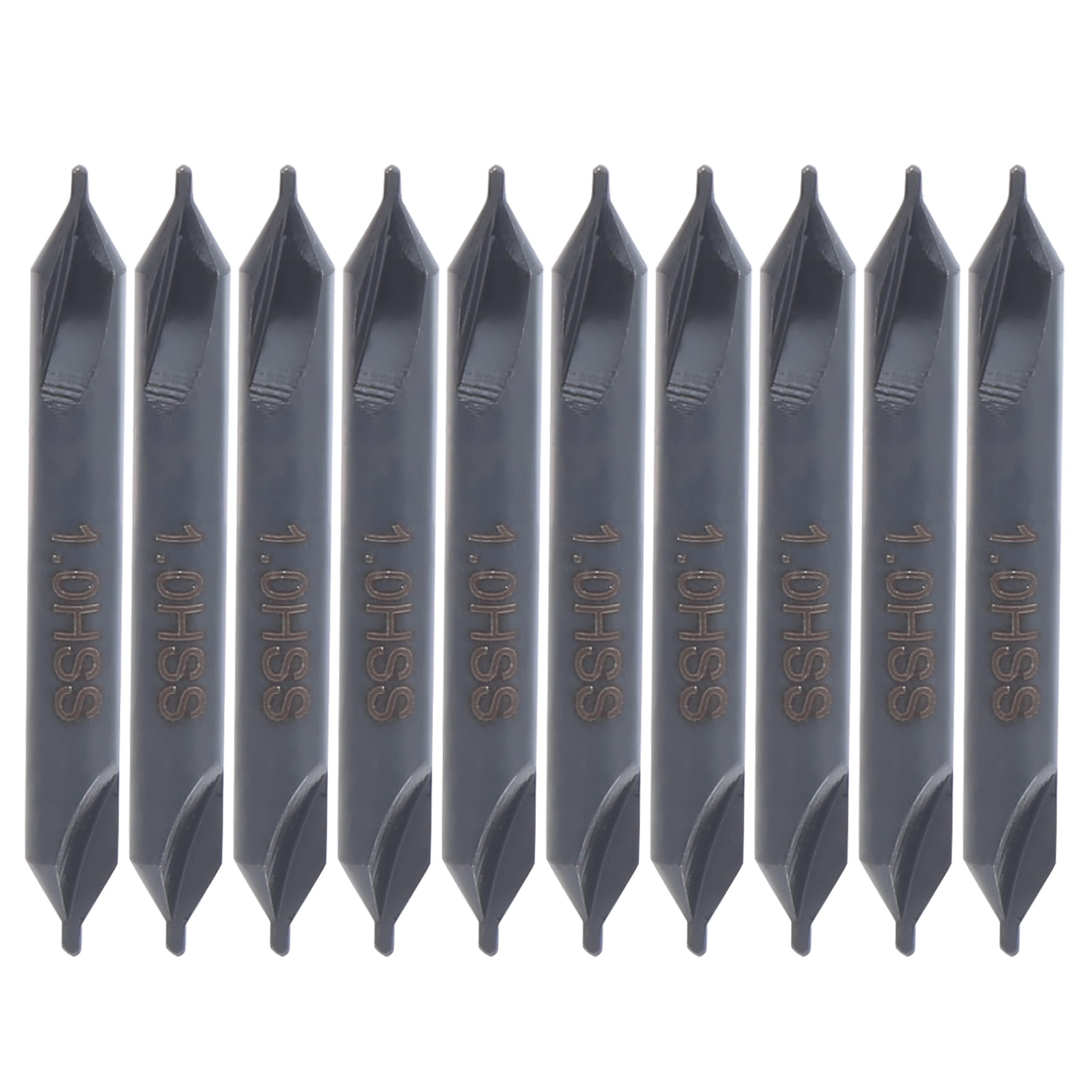 10pcs HSS AType Center Drill Bit Set, 1mm All-Ground Spiral for Die ...