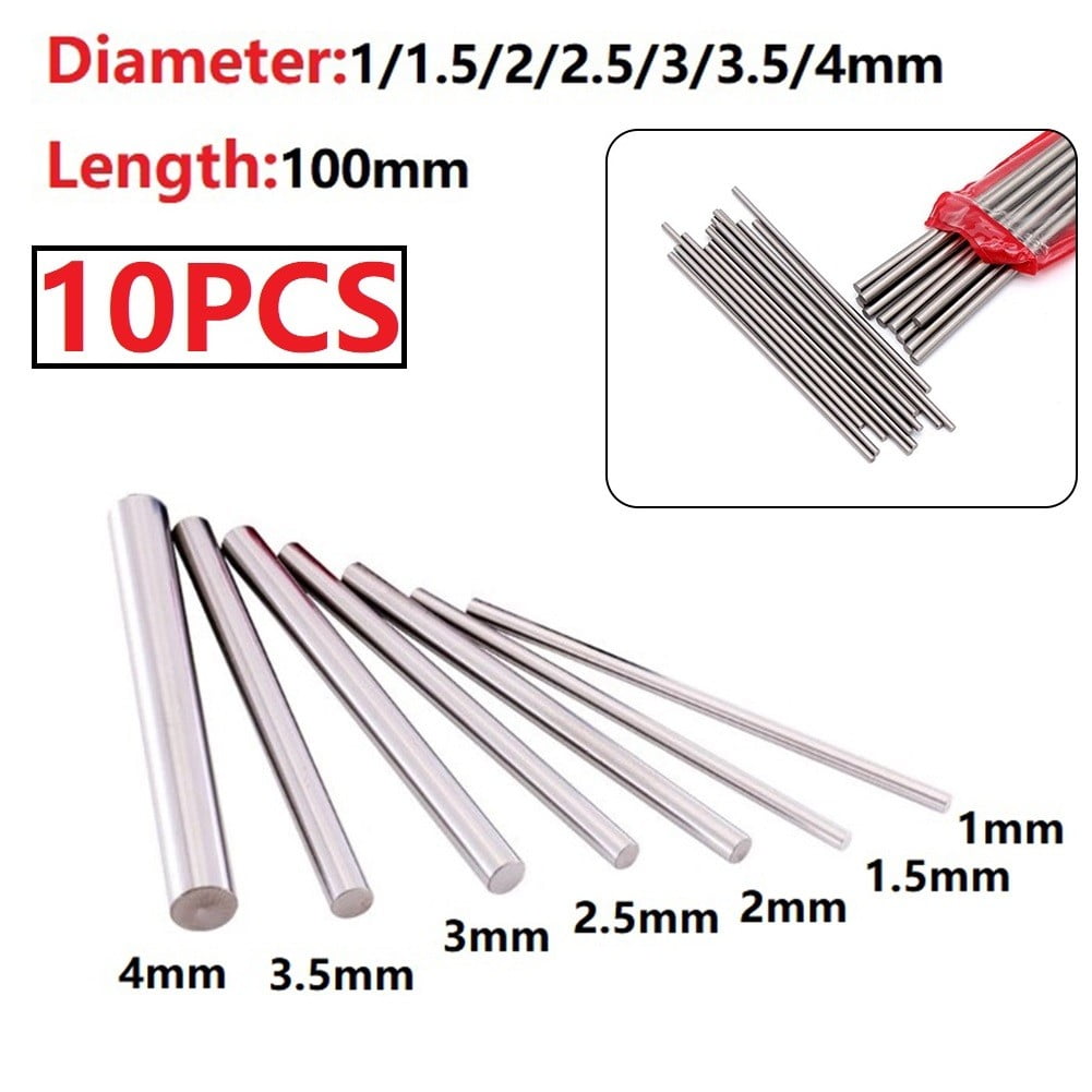 10pcs HSS High Speed Steel Solid Round Rod Lathe Bar Stock Assorted ...