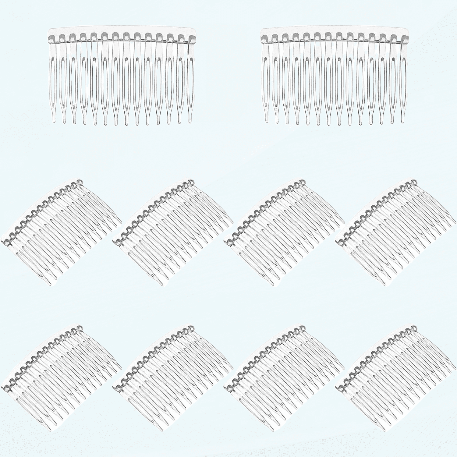 10pcs Hair Side Combs Teeth Hair Comb Clip Clear Side Combs Small Hair ...