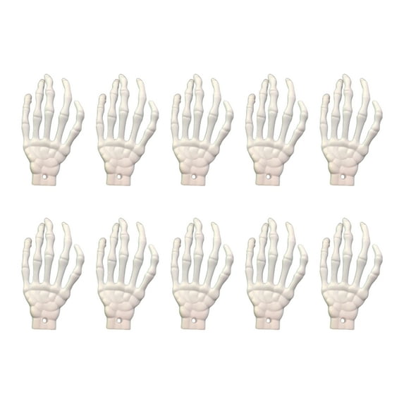 10pcs Halloween Skeleton Hand Figurine DIY Hangable Pendant Charm ...