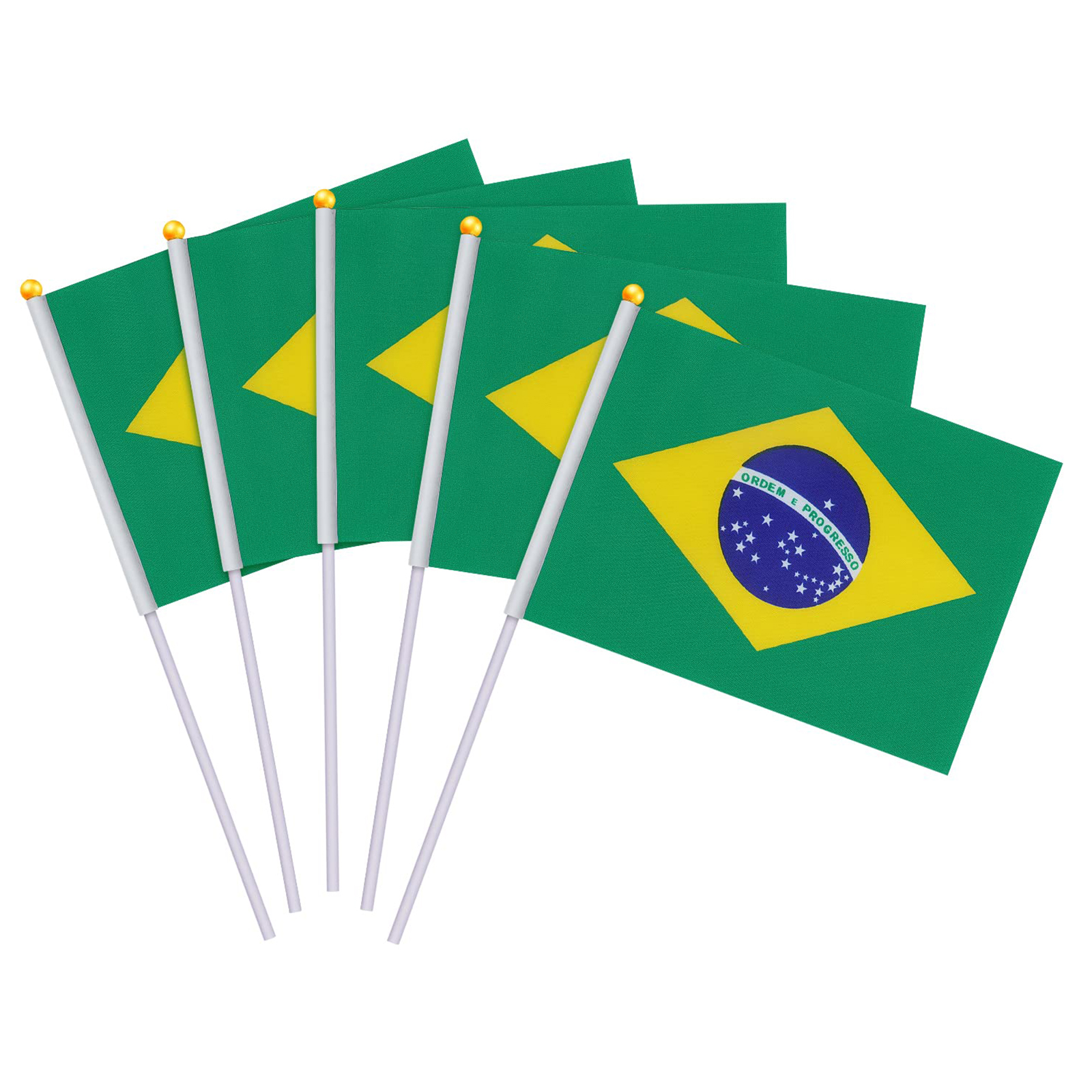 10pcs Handheld National Flag, 5.5 X 8.2 Inch International Stick Flag ...