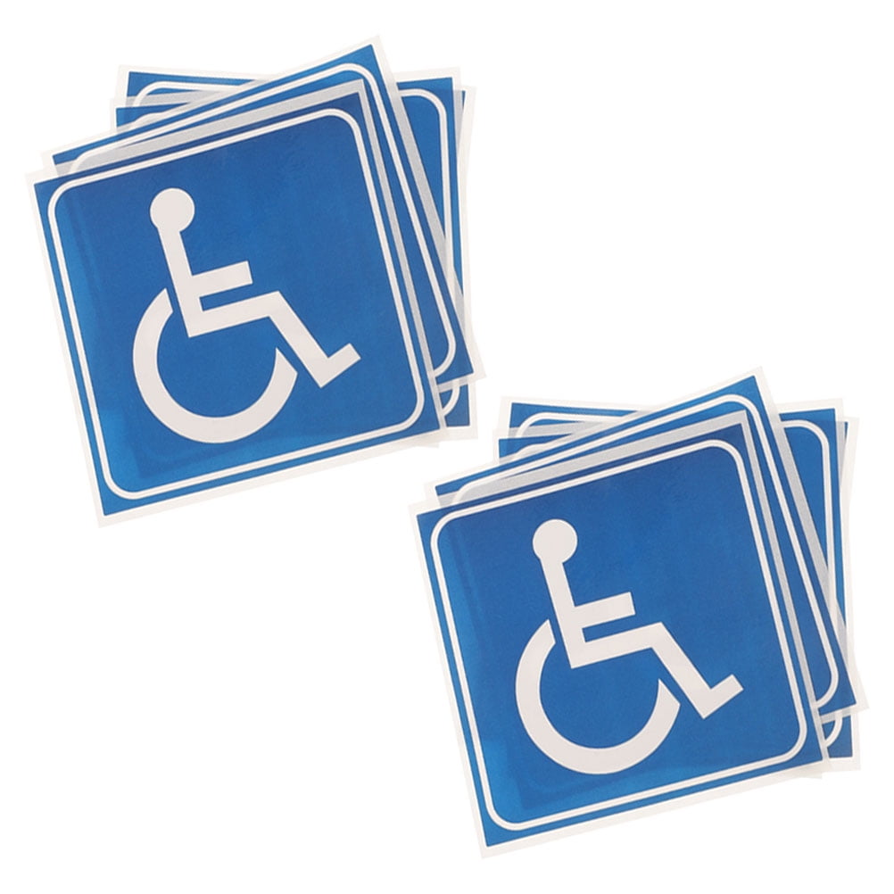 10pcs Handicap Parking Signs Disabled Wheelchair Decals for Various ...