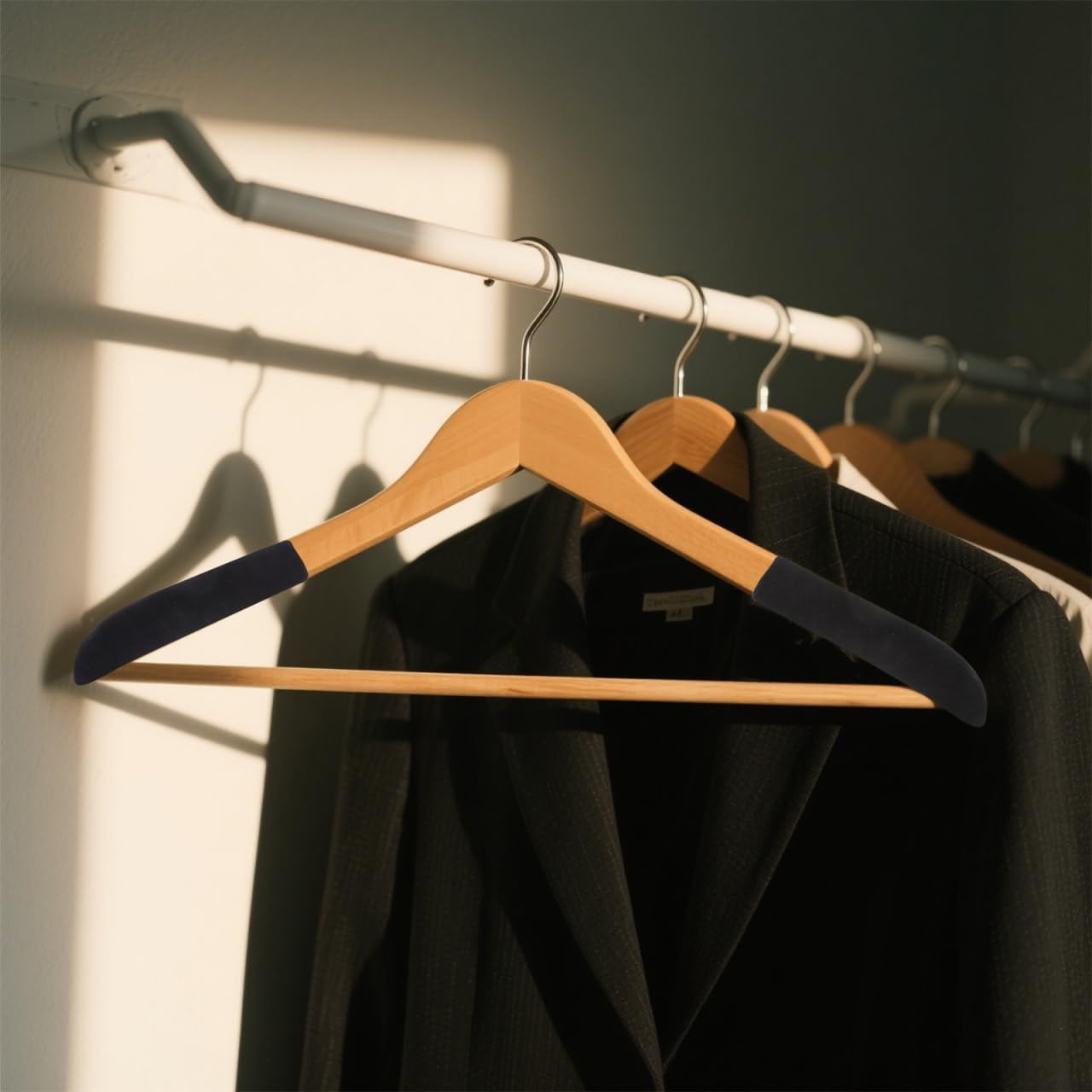 10pcs Hangers Shoulder Pads: Velvet Hanger Shoulder Shaper Cushion Pad ...