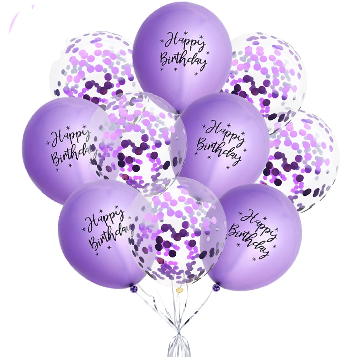 10pcs Happy birthday Printed KEF16 Pattern Globos Metallic Ballon ...