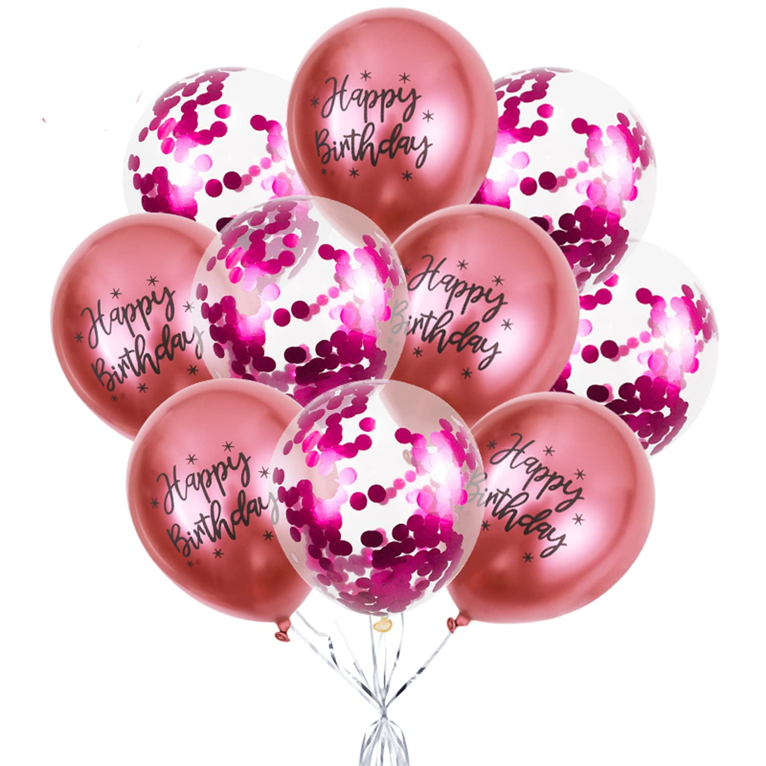 10pcs Happy birthday Printed YPF5 Pattern Globos Metallic Ballon ...