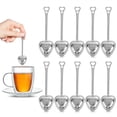 10pcs Heart-Shaped Stainless Steel Tea Infusers | Fine Mesh Strainer ...