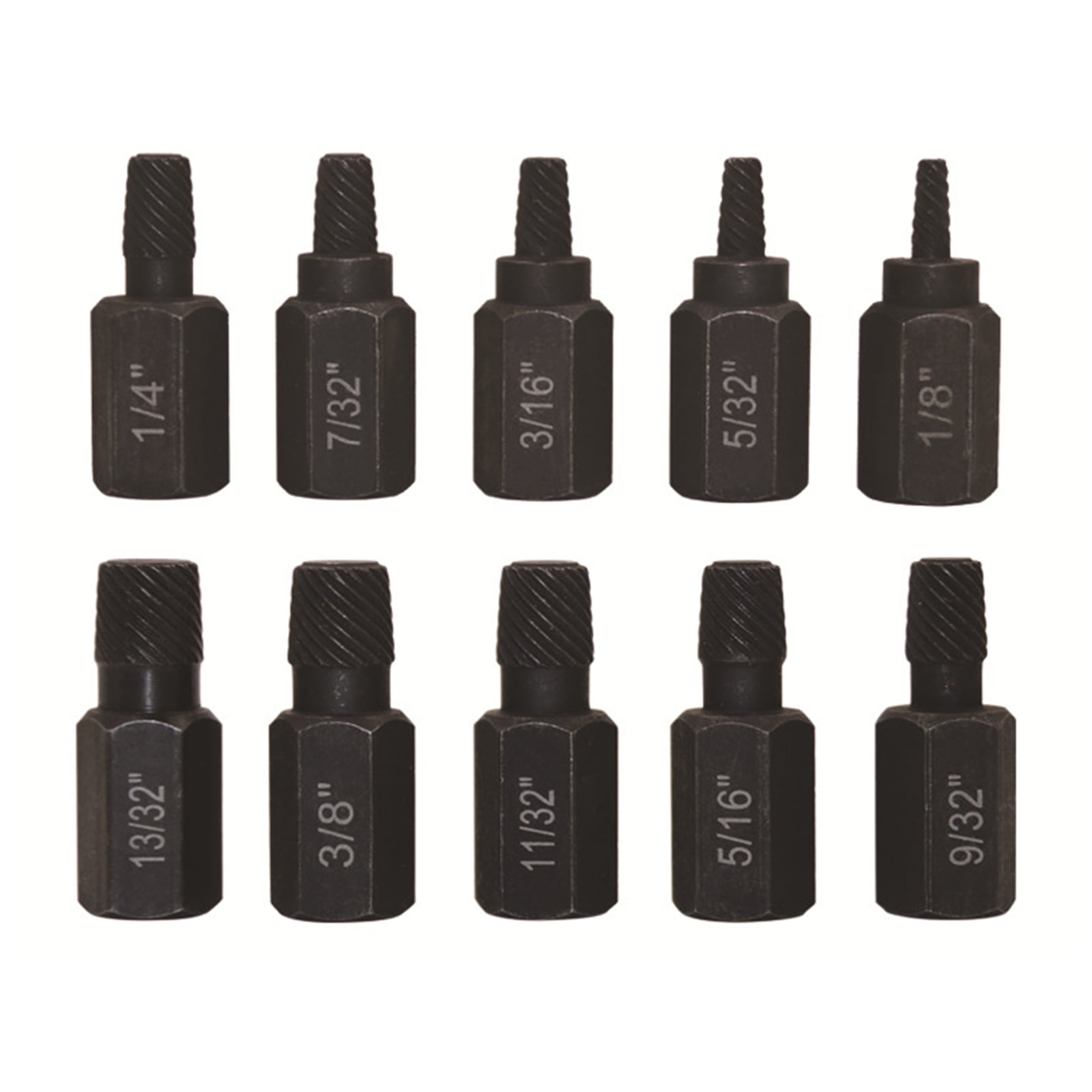 10pcs Heavy-Duty Screw Extractor Set Screw and Bolt Extractor Set for ...