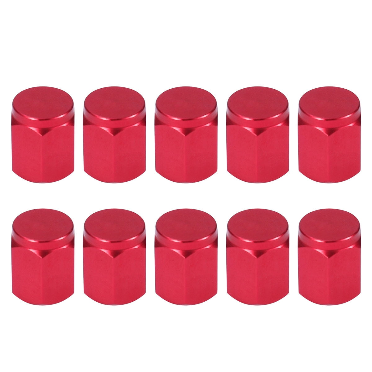 10pcs Hexagon Aluminium Alloy Caps Bike Tyre Dust Covers (Random Color ...