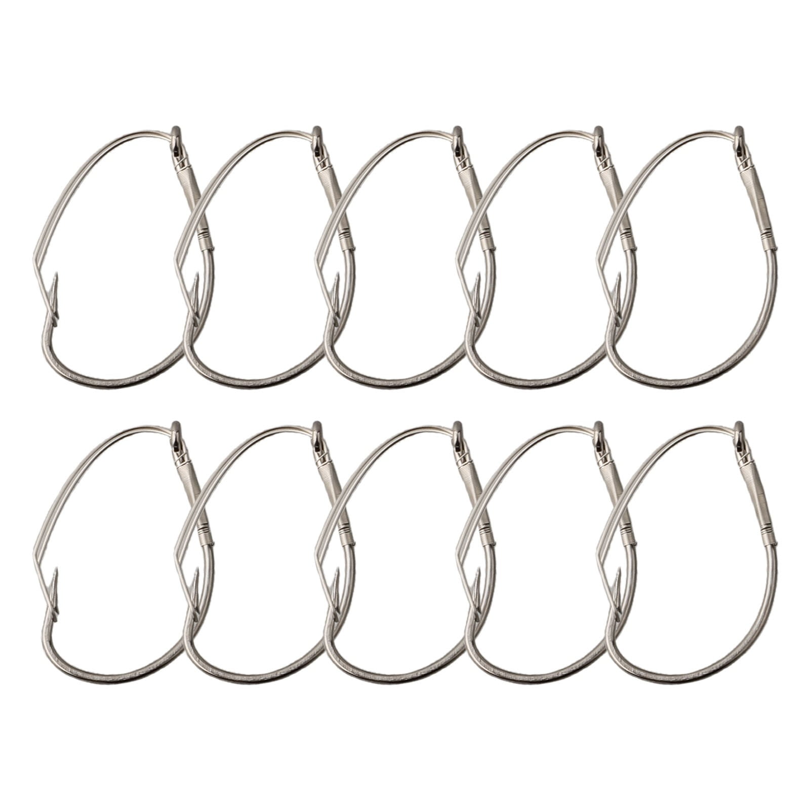10pcs High Carbon Steel Wacky Rig Hooks for Bass Fishing with Weedless ...