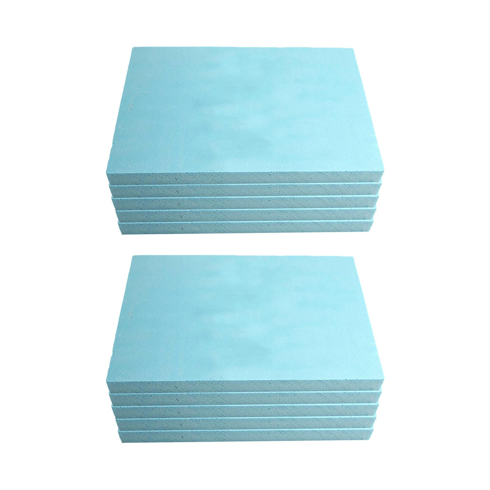 10pcs High Density Lightweight Rectangle Foam Slab Board Sheets Thick ...