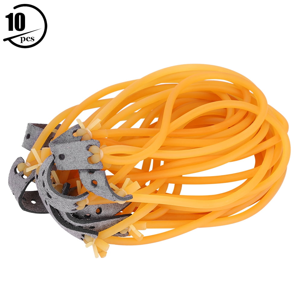 10pcs High-tension Slingshot Rubber Band Catapult Elastic Cord Hunting ...
