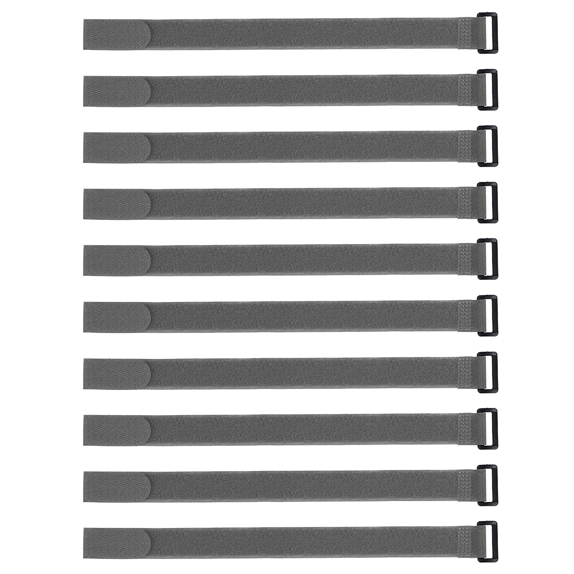 10pcs Hook and Loop Straps 1-inch x 16-inch Securing Straps Reusable ...