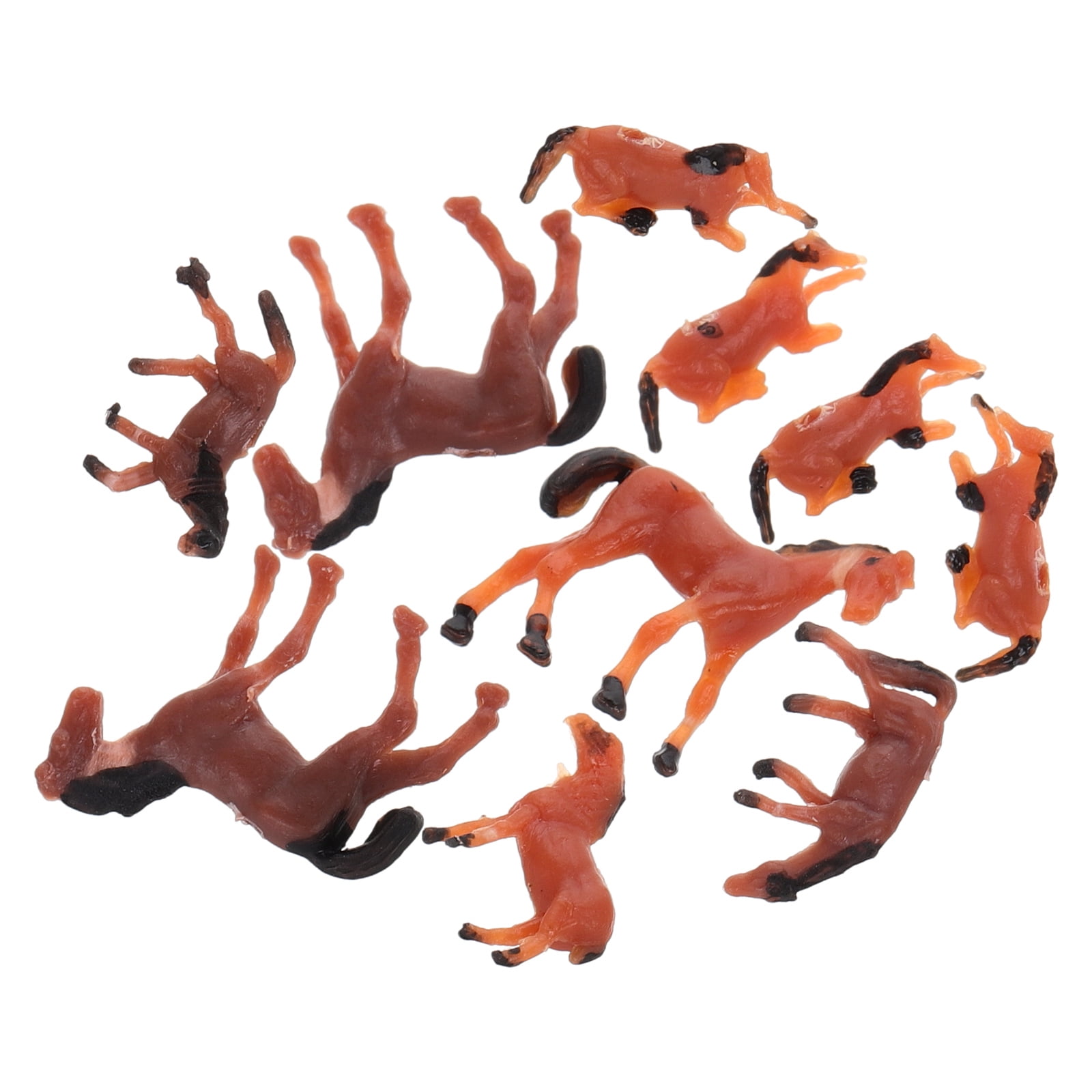 10pcs Horse Sculpture Decor Horse Model Simulation Animal Model ...