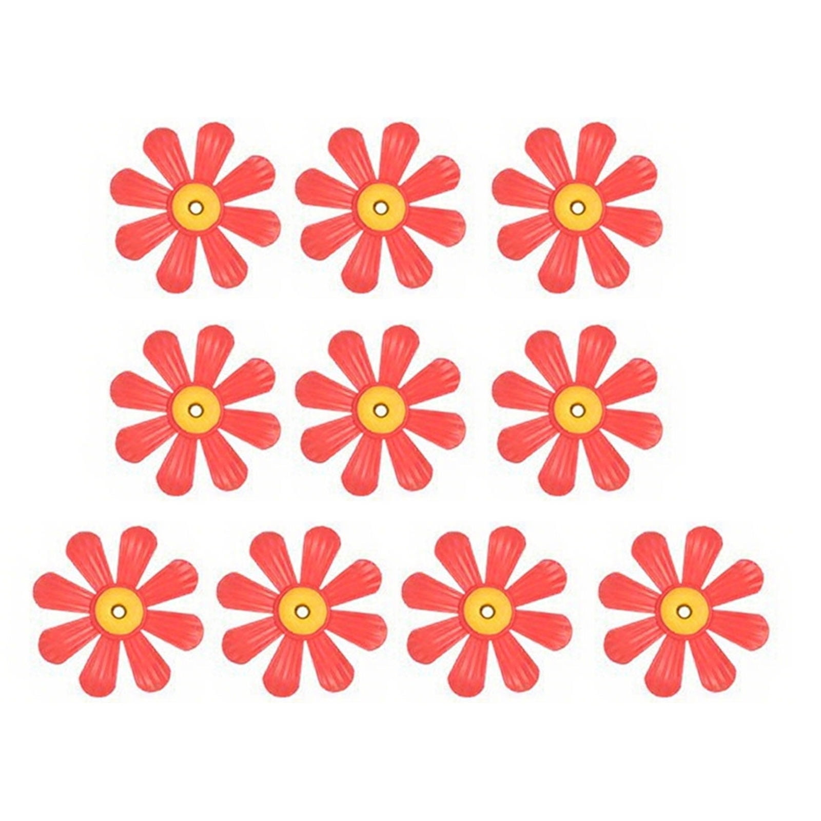 10pcs Hummingbird Flower Feeder Replacement Part Feeder Port Decoration ...