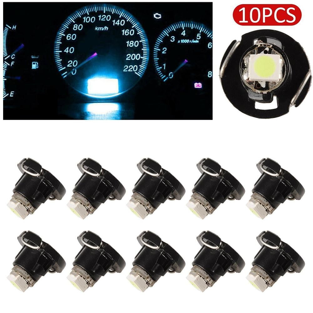 10pcs Ice Blue Neo Wedge T4.2 1SMD LED 12-14V DC Car Cluster Instrument ...