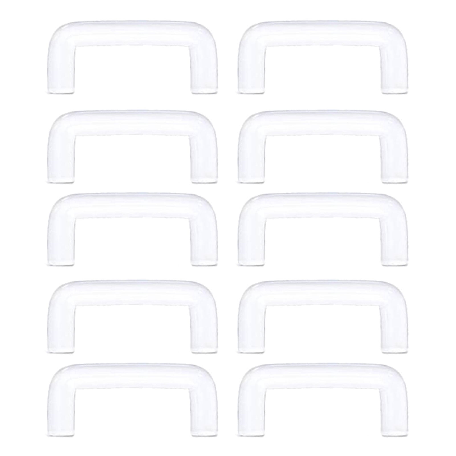 10Pcs U-Shaped Piercing Hider Flexible Acrylic Nose rings Retainer ...