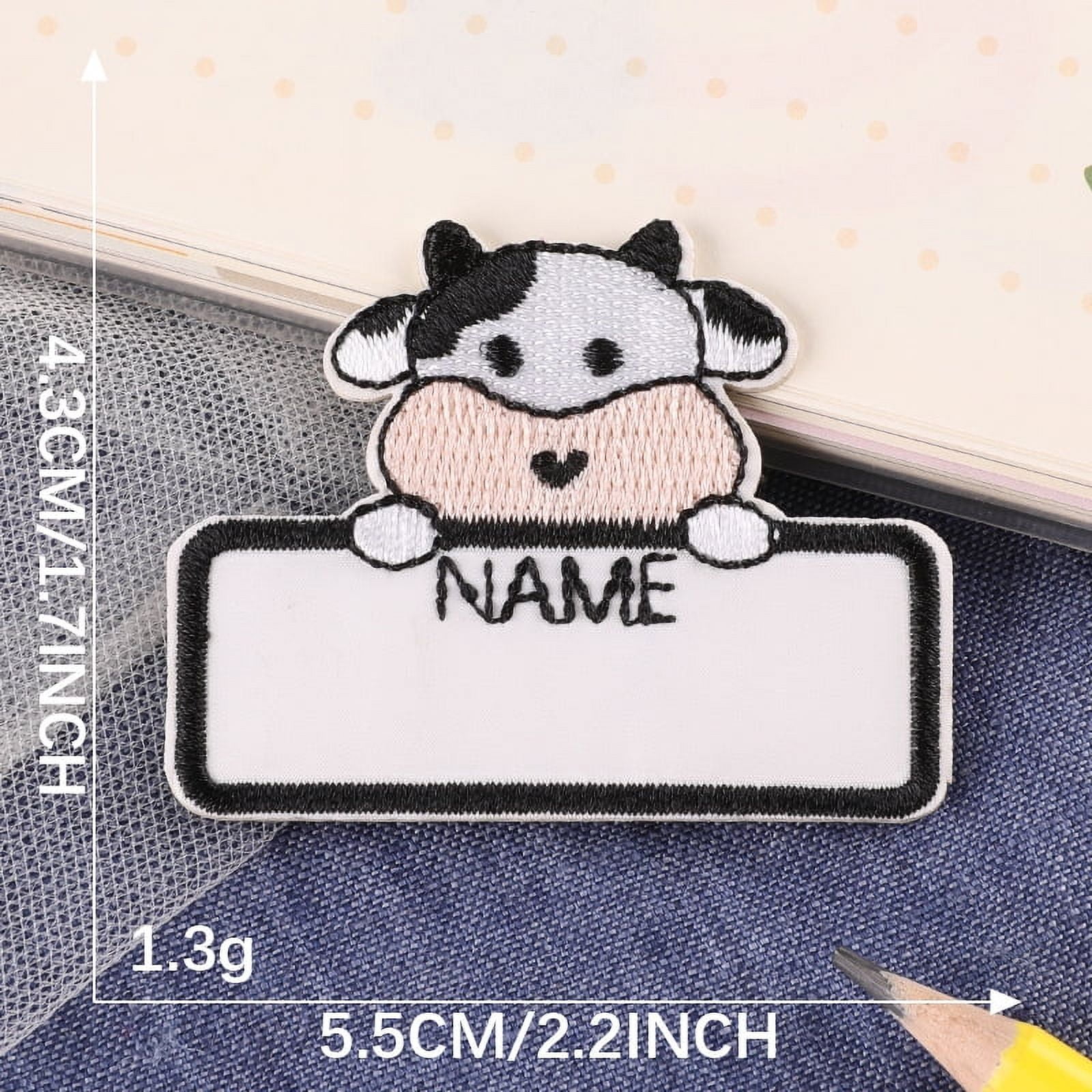 10pcs Iron On Name Labels for Clothing Sewing Name Labels Cartoon Name ...