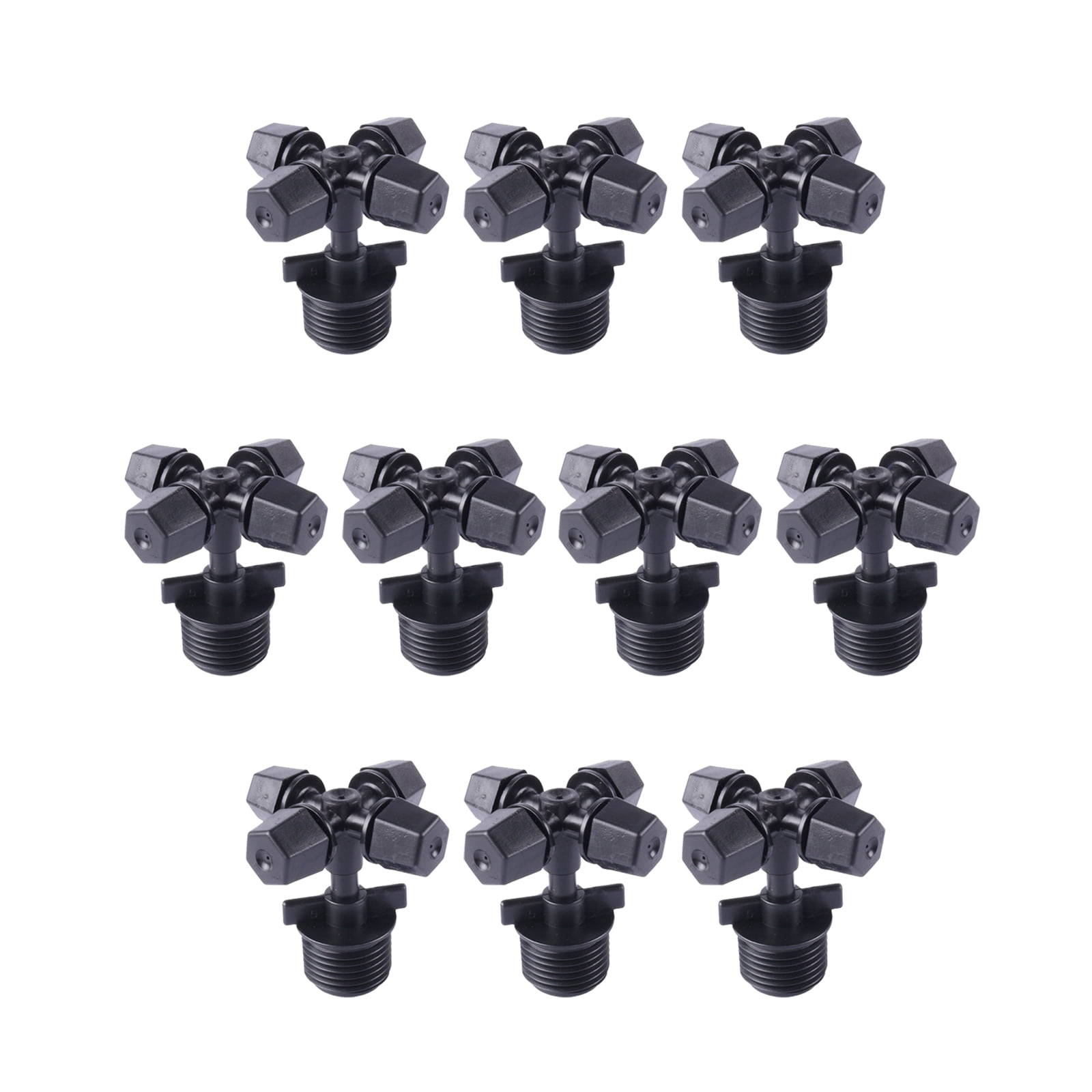 10pcs Irrigation Atomizing Nozzles 4 Points Thread Cross Irrigation ...