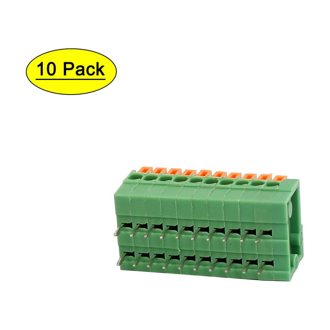 10Pcs KF141R 150V 2A 2.54mm Pitch 10P Spring Terminal Block for PCB ...