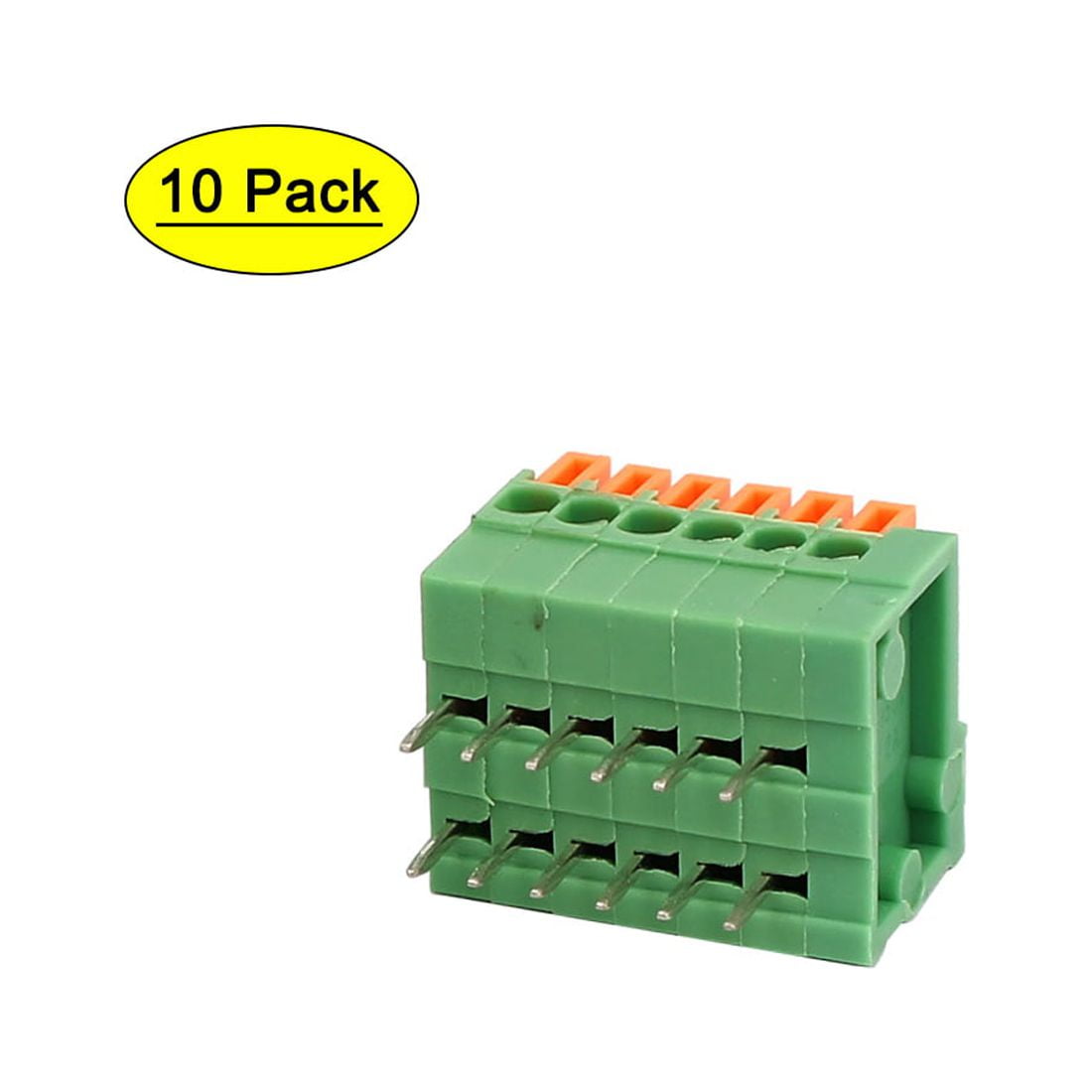 10Pcs KF141R 150V 2A 2.54mm Pitch 6P Spring Terminal Block for PCB ...