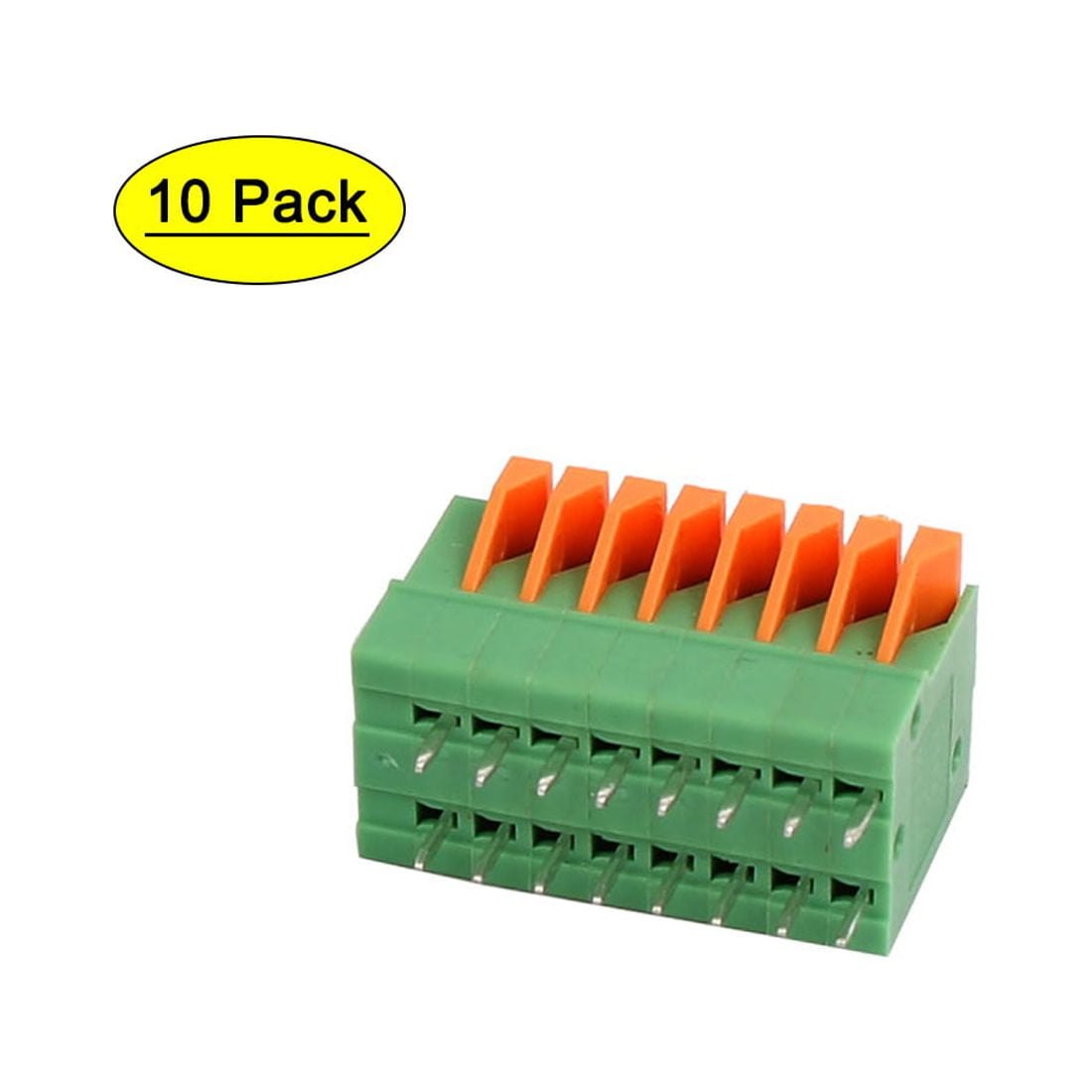 10Pcs KF141V 150V 2A 2.54mm Pitch 8P Spring Terminal Block for PCB ...