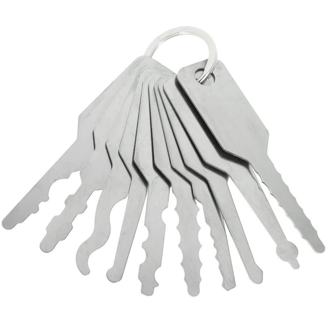 10pcs Key Tool Key Blank Keys Professional Key Blanks Stainless Steel ...