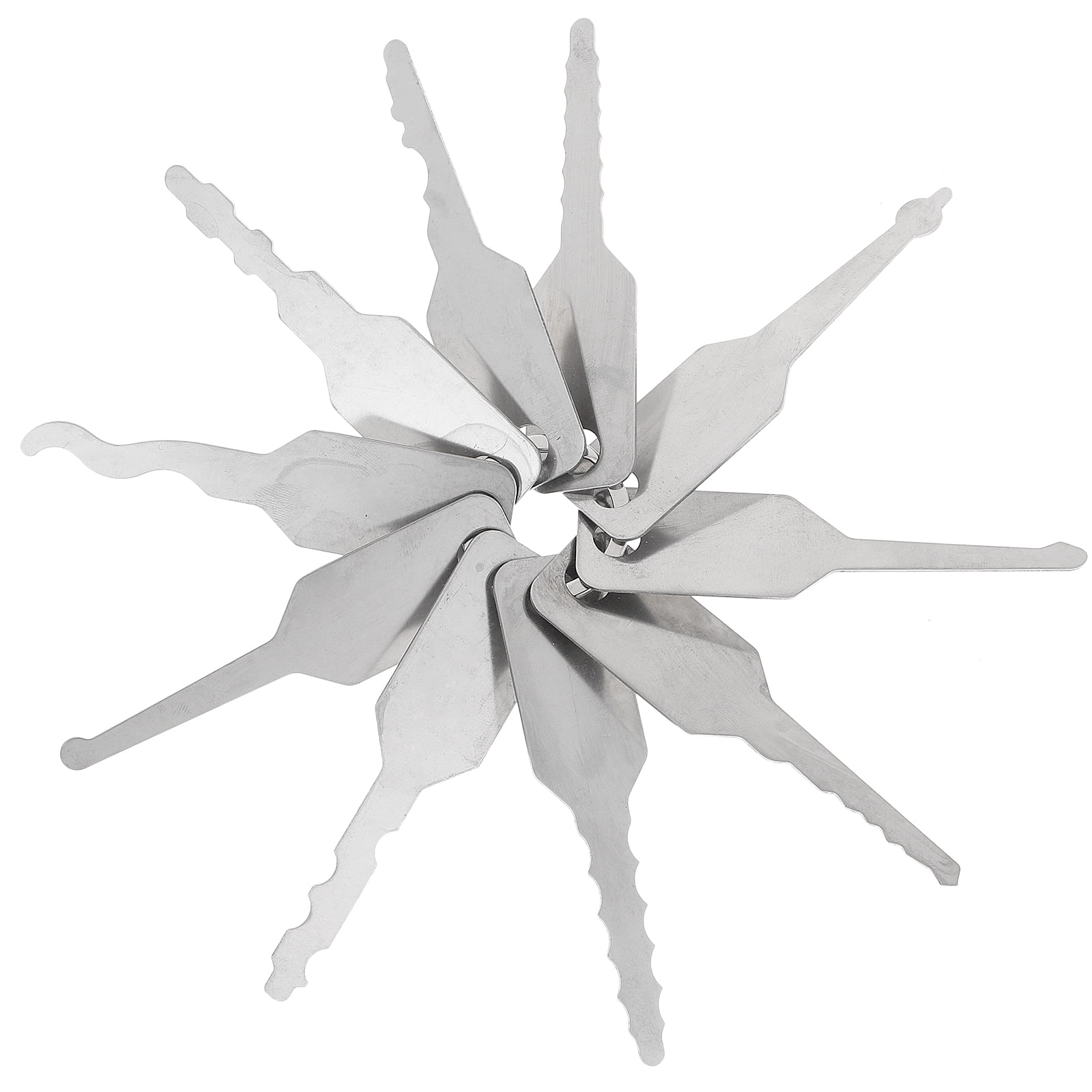 10pcs Key Tool Key Blank Keys Professional Key Blanks Stainless Steel ...