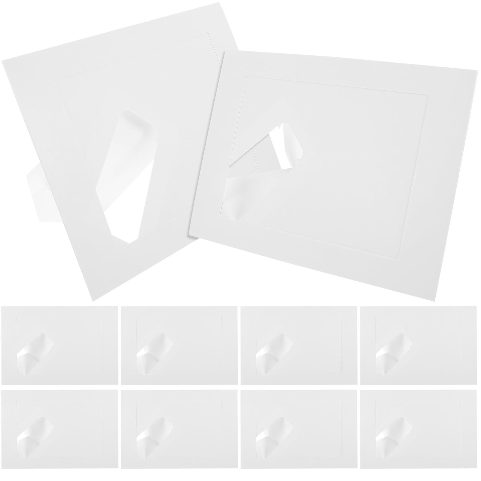 10pcs Kraft Paper Photo Frames Colorful Cardboard Display Crafts ...