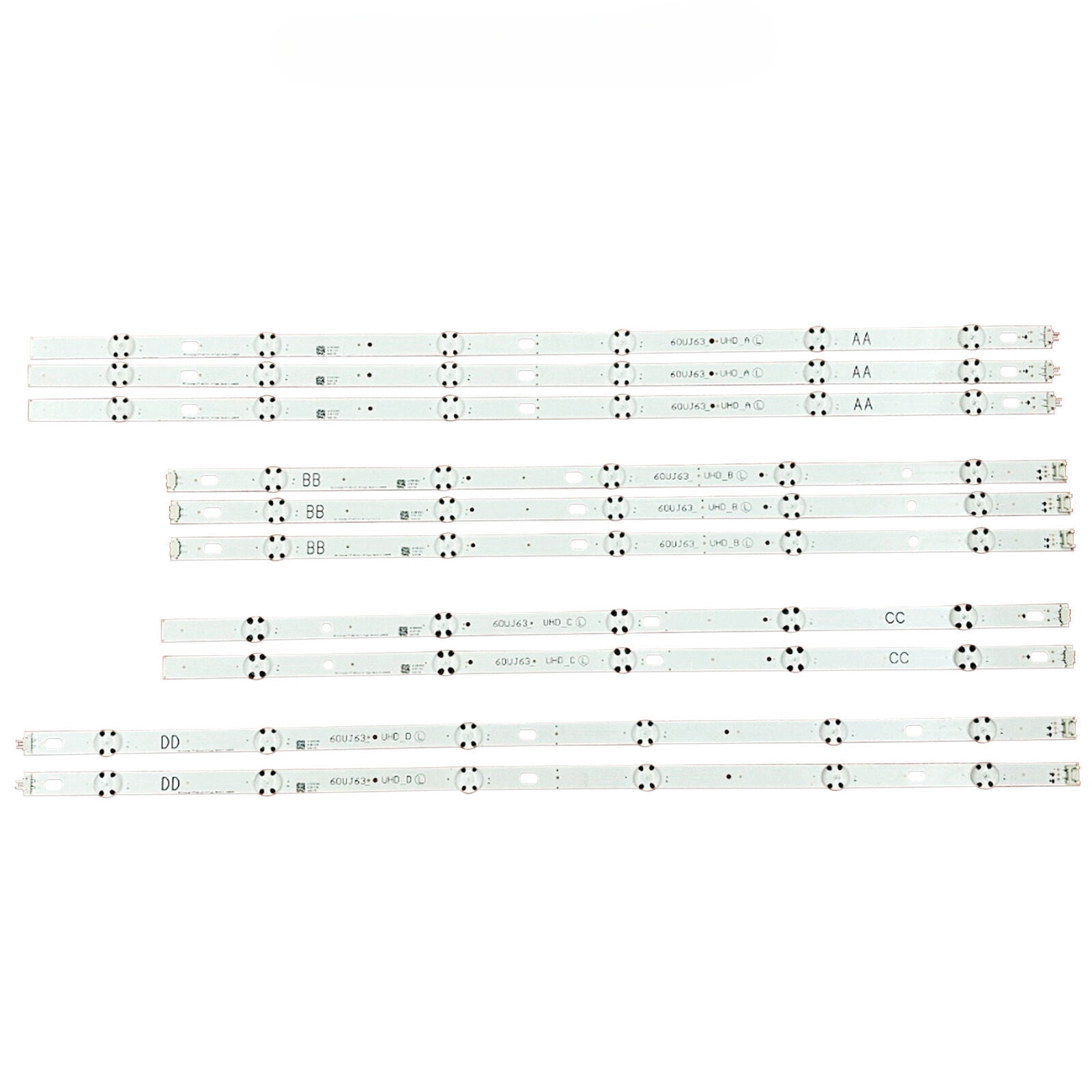 10pcs LED Backlight Strips for LG 60UJ63 60UJ6300-UA 60UJ6050-UA ...