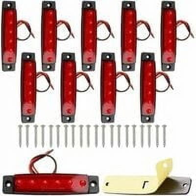 10pcs LED Side Marker Lights, 24V LED Marker Lights Rear Front ...
