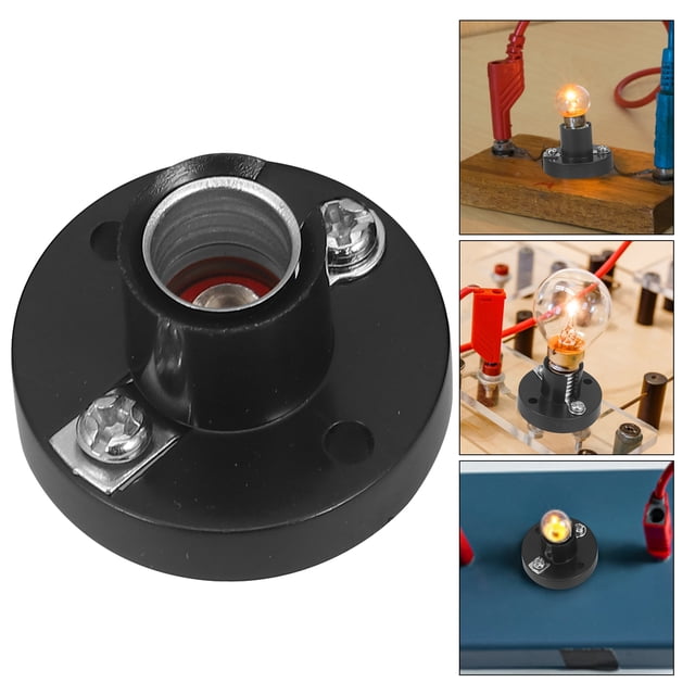 WHAMVOX E10 Light Bulb Socket Holder Black Plastic for Home Use with ...