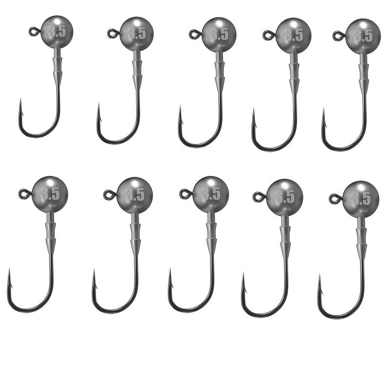 10pcs Lead Head Hooks, Jigs with Sharp Spikes, Portable Fishing ...