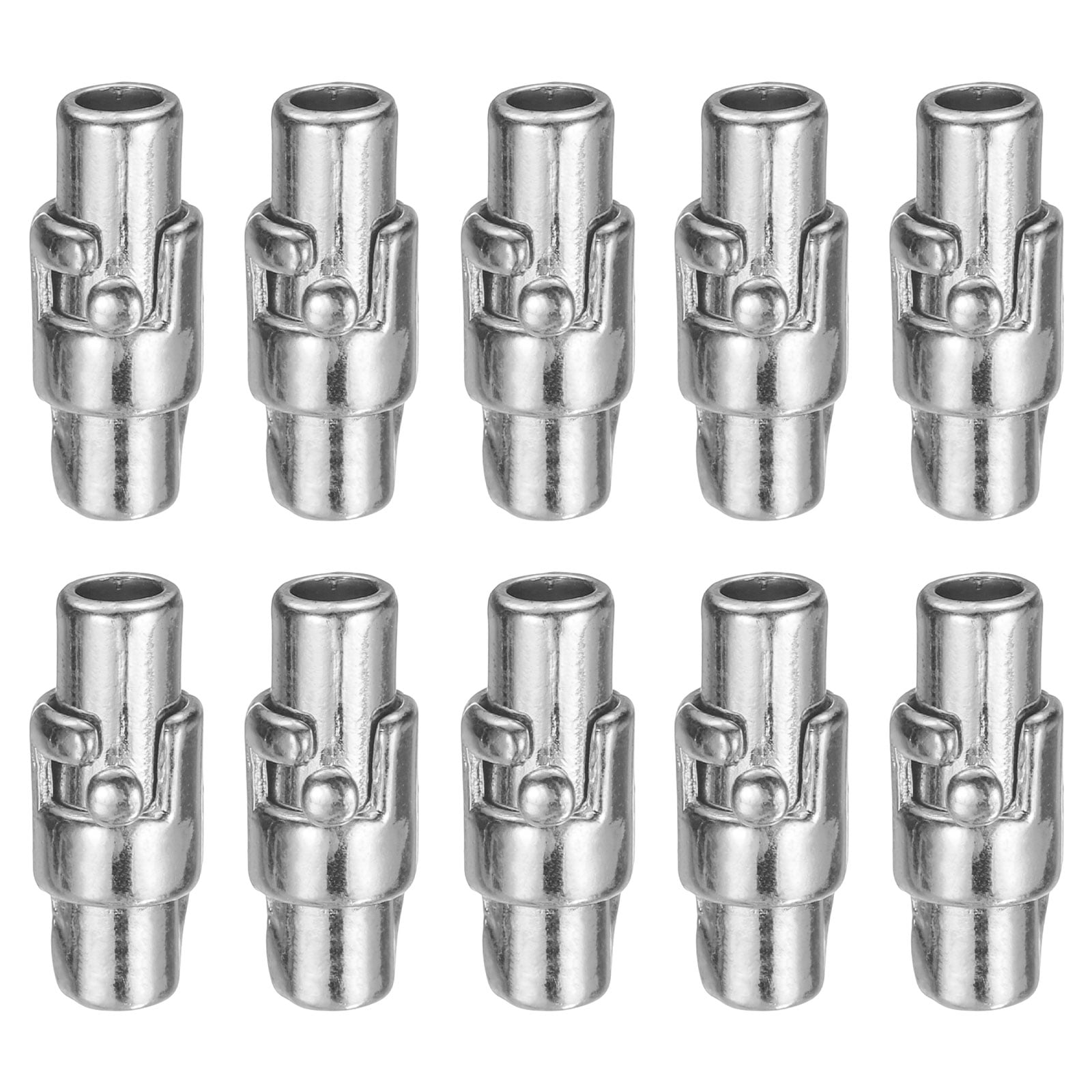 10pcs Leather Cord End Clasp 3mm Hole Magnetic Cord End Caps Closures ...