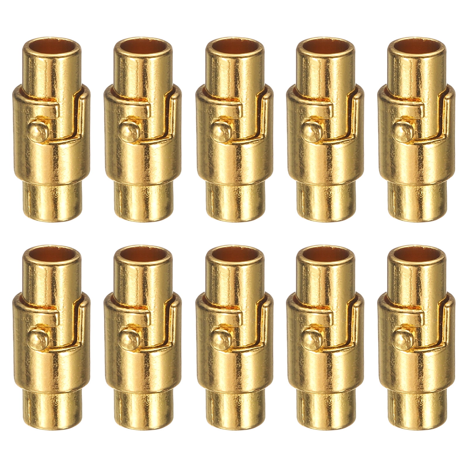 10pcs Leather Cord End Clasp 4mm Hole Magnetic Cord End Caps Closures ...