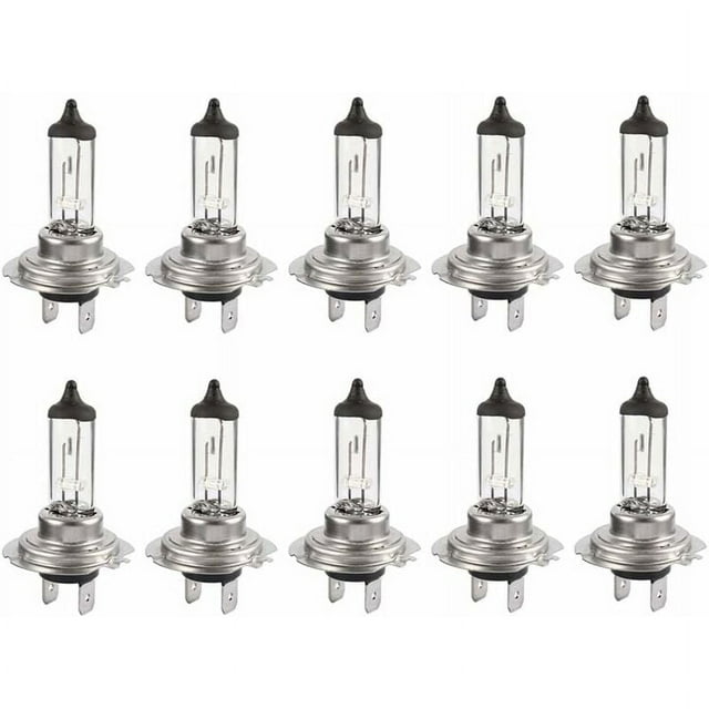 10pcs Led Halogen Bulb 12V H7 55W, Durable Warm White Bulb High/Low ...