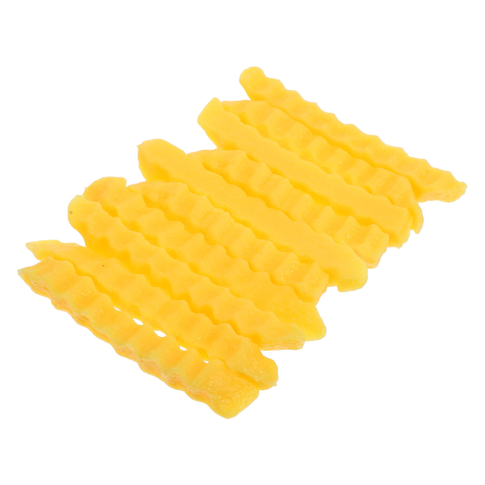 Yellow PVC Artificial French Fries for Kids Playing with Realistic Look ...