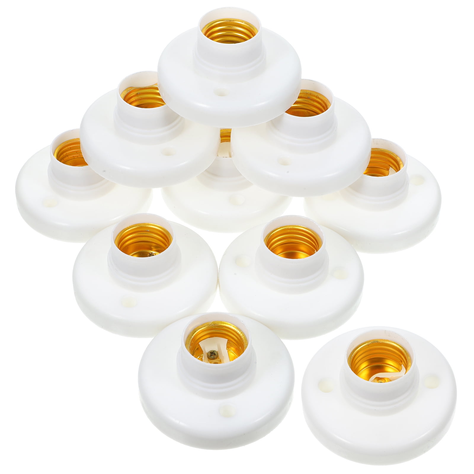 10pcs Light Bulb Socket Ceiling Lamp Base Light Screw Base Desktop ...