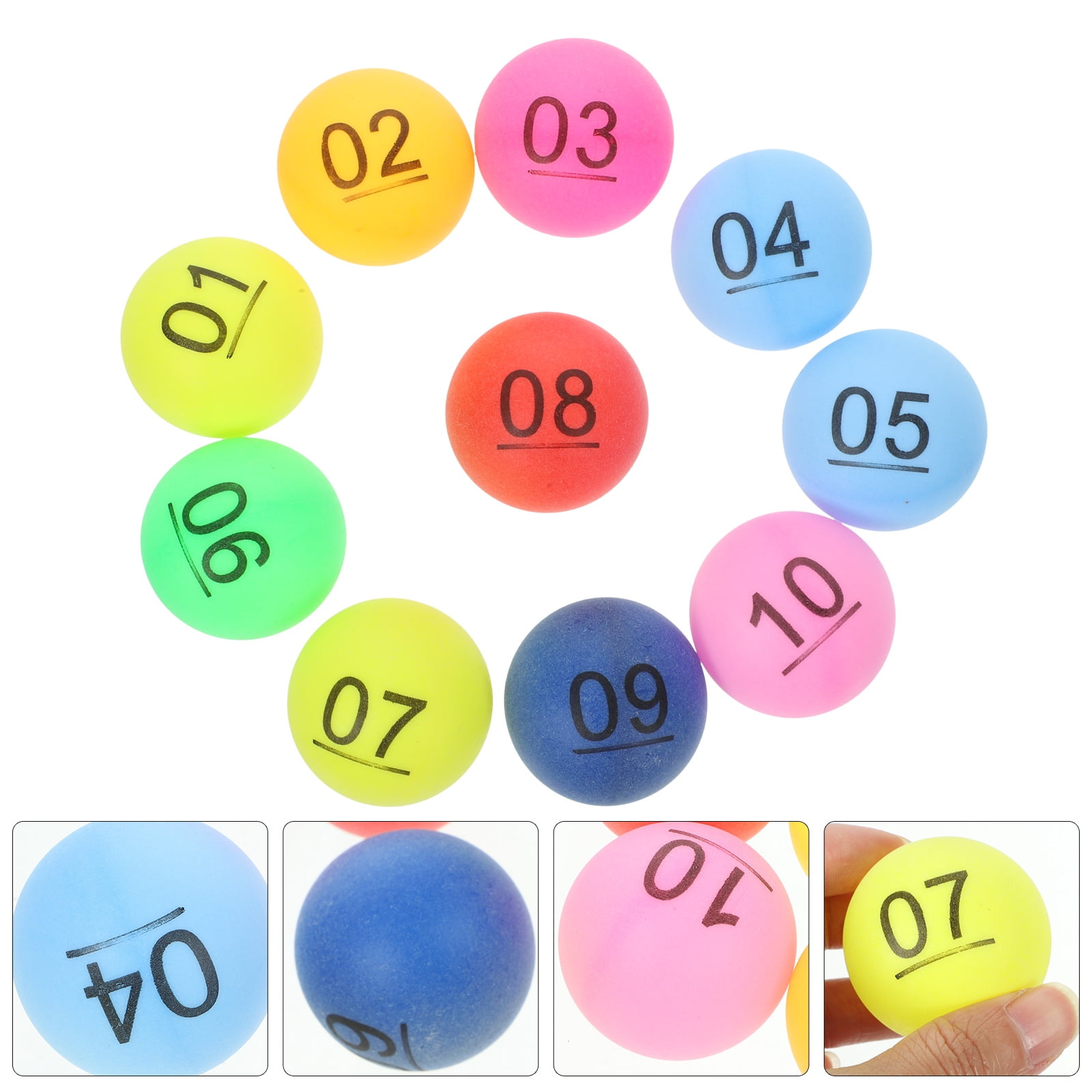 Colorful Numbered Lottery Balls for Activities Made of PP Material ...