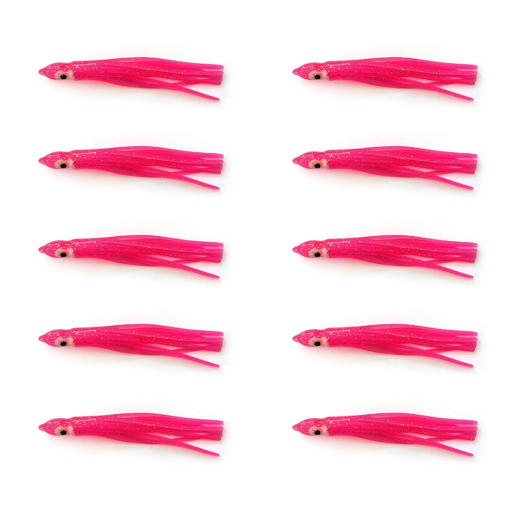 10pcs Luminescent Simulation Squid Soft Baits Hook Attracting False ...