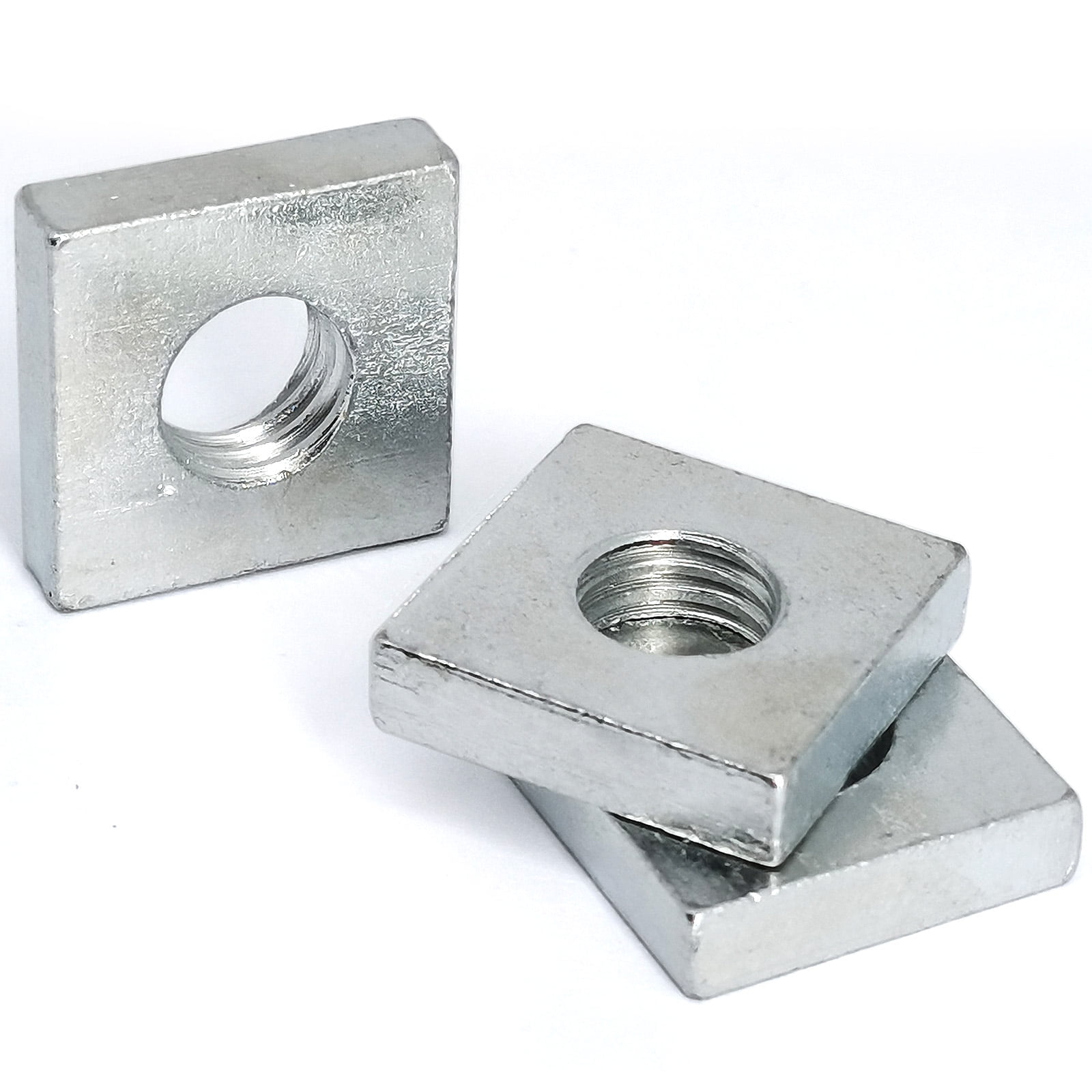 10pcs M10x20x5mm Carbon Steel Metric Square Nut Machine Screws Nut for ...