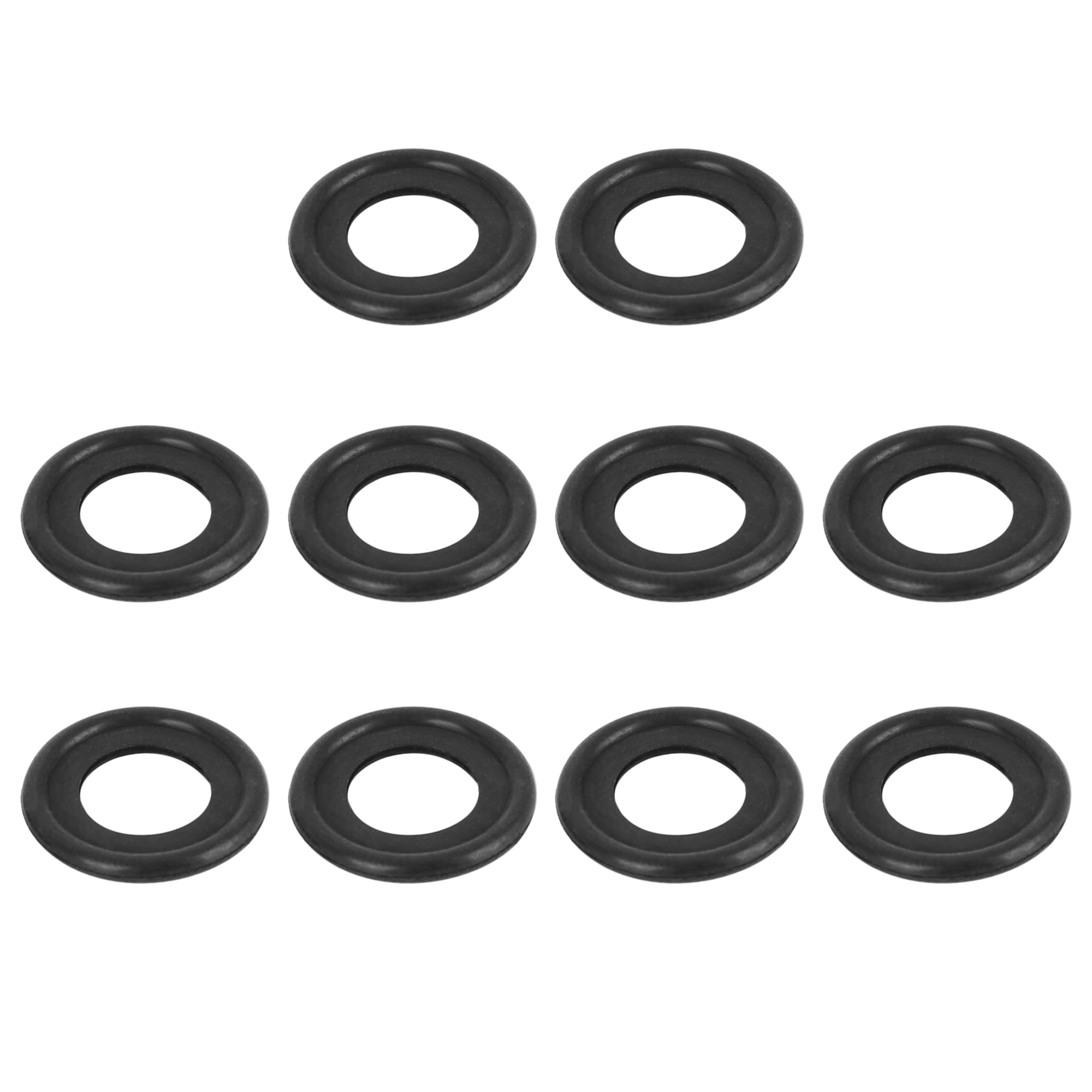 10pcs M12 Engine Oil Drain Plug Rubber Crush Washer Seal Ring Gasket ...