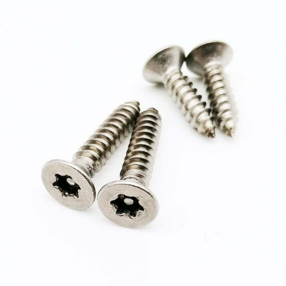 10pcs M2.9 M3.5 M3.9 M4.2 M4.8 304 Stainless Steel Six Lobe Torx Flat Countersunk Head with Pin ...