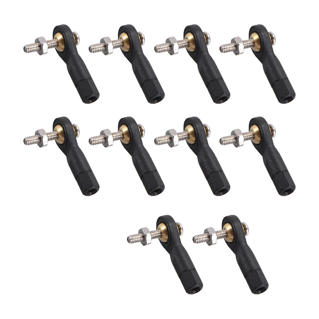 10pcs M2 Lever Steering Linkage Tie Rod End Ball Head End with Screws ...